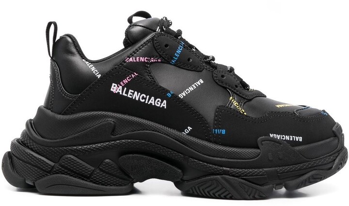 Balenciaga Logo-Print Chunky Trainers - ShopStyle Sneakers & Athletic Shoes