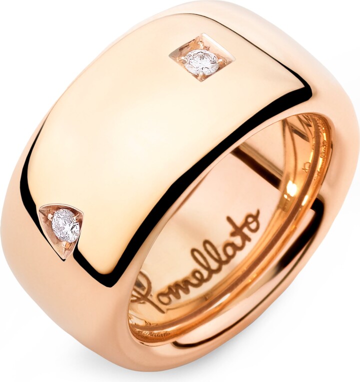 Pomellato Rose Gold and Diamond Iconica Ring - ShopStyle