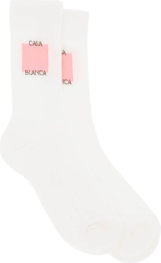 Casablanca logo casa socks - ShopStyle