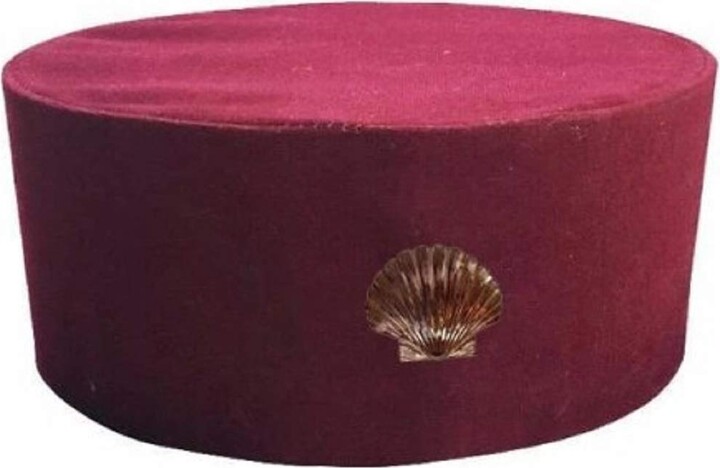 Regalia Lodge Masonic St. Thomas of Acon Cap/Hat with Shell (Silver ...
