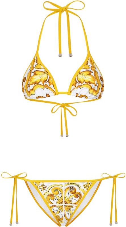 Dolce & Gabbana Sliding Triangle Bikini - ShopStyle Two Piece Swimsuits