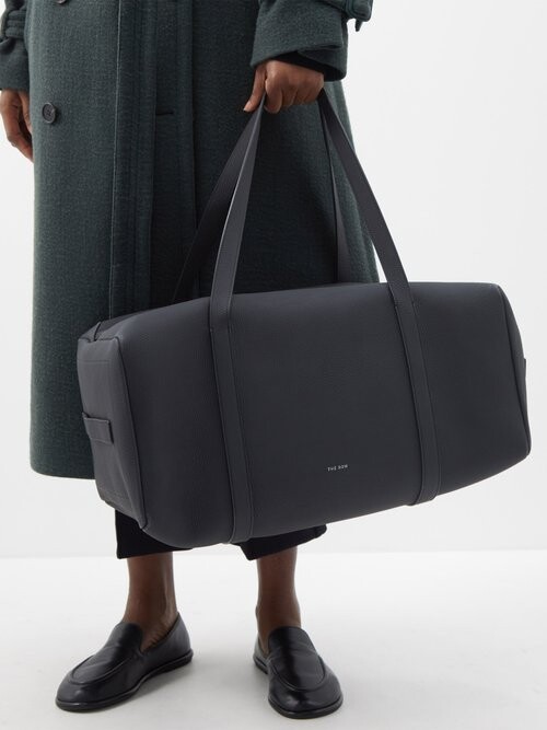 The Row Gio Leather Holdall - ShopStyle Shoulder Bags