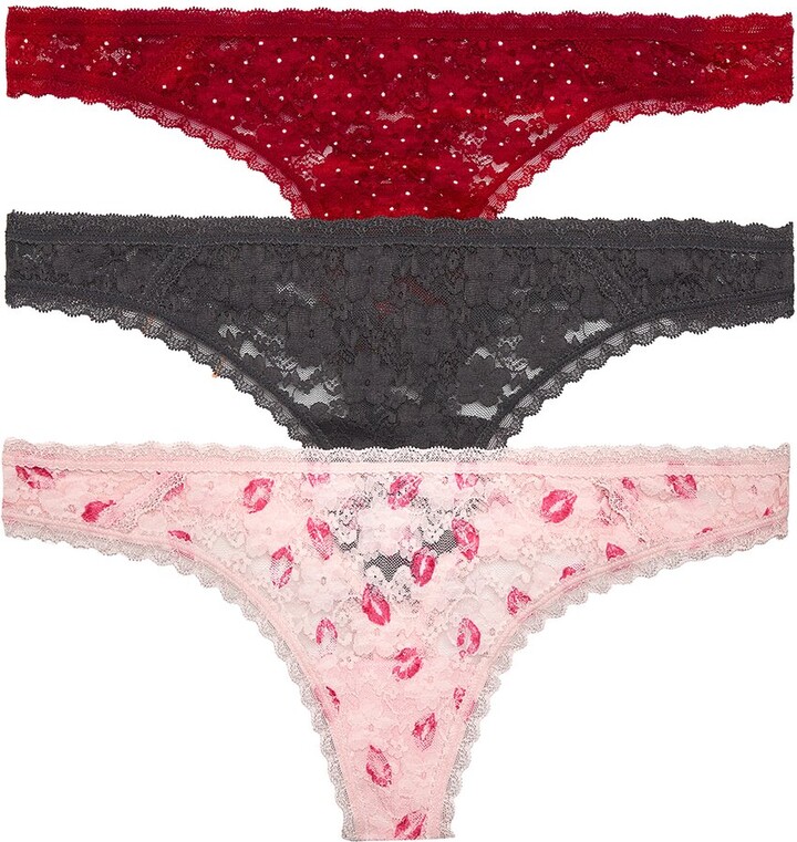 Honeydew Intimates Lady In Lace Thong 3-Pack - ShopStyle