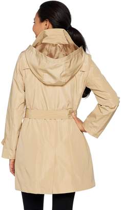 Joan Rivers Classics Collection Joan Rivers Water Resistant Trench Coat ...