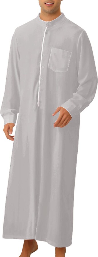 MODSGUE Prayer Clothing for Men Festive Robes Muslim Thobe Muslim Robe ...