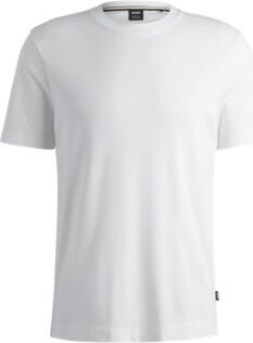 HUGO BOSS SELECTED BY BECKHAM luxury-cotton T-shirt- White Men's T ...