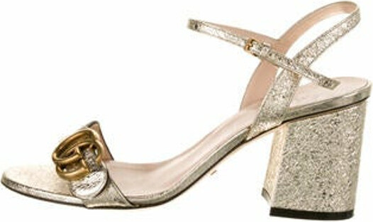 Gucci Double G Logo Leather Sandals - ShopStyle