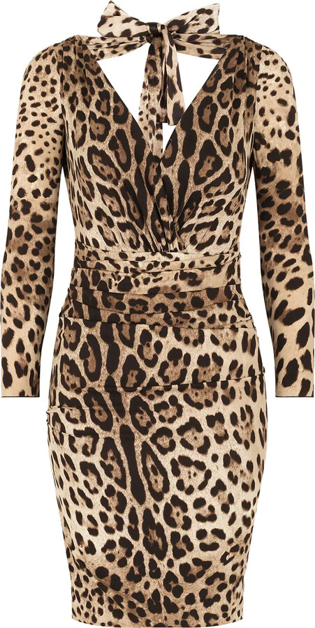 Dolce And Gabbana Leopard Print Dress Shopstyle