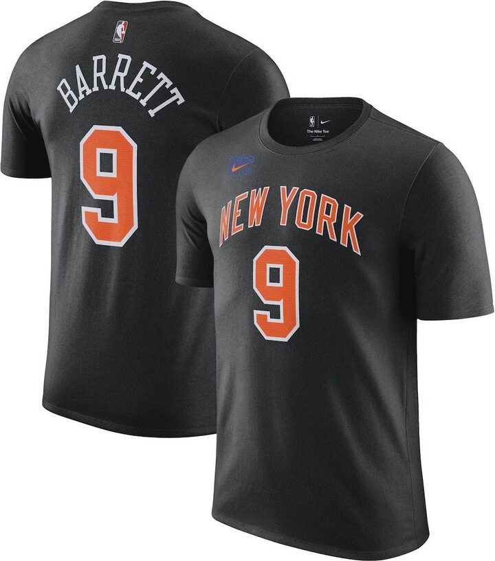 Nike Men's RJ Barrett Black New York Knicks 2022/23 City Edition Name ...