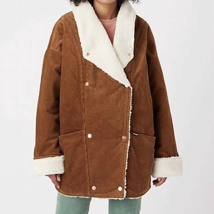 Wrangler Ranch Coat In Brown - ShopStyle