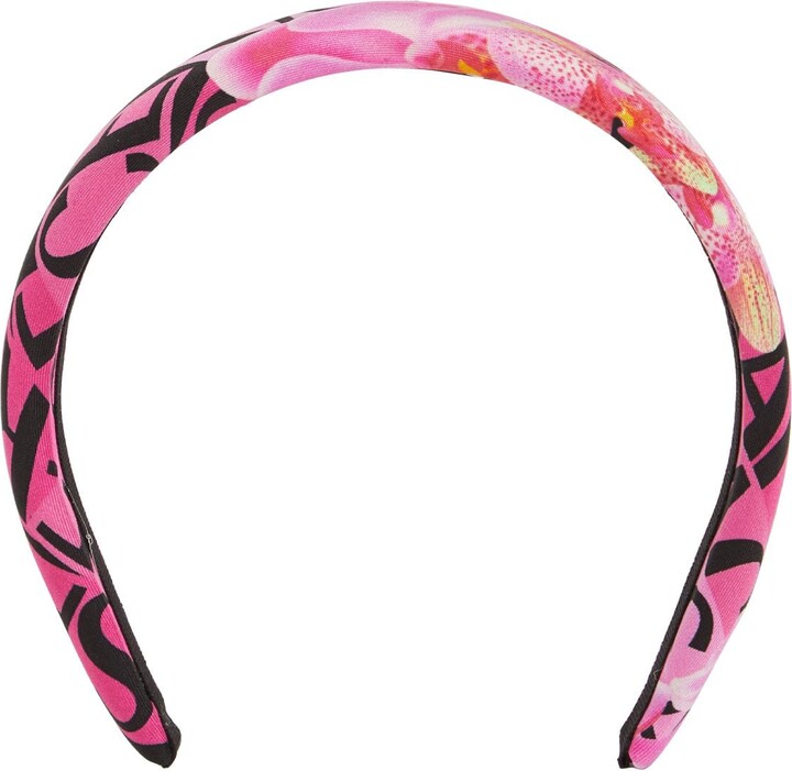 Versace Silk logo headband - ShopStyle Hair Accessories