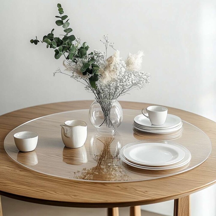 Nicoman PVC Clear Transparent Round Table Mat - 60cm - ShopStyle Spoon ...