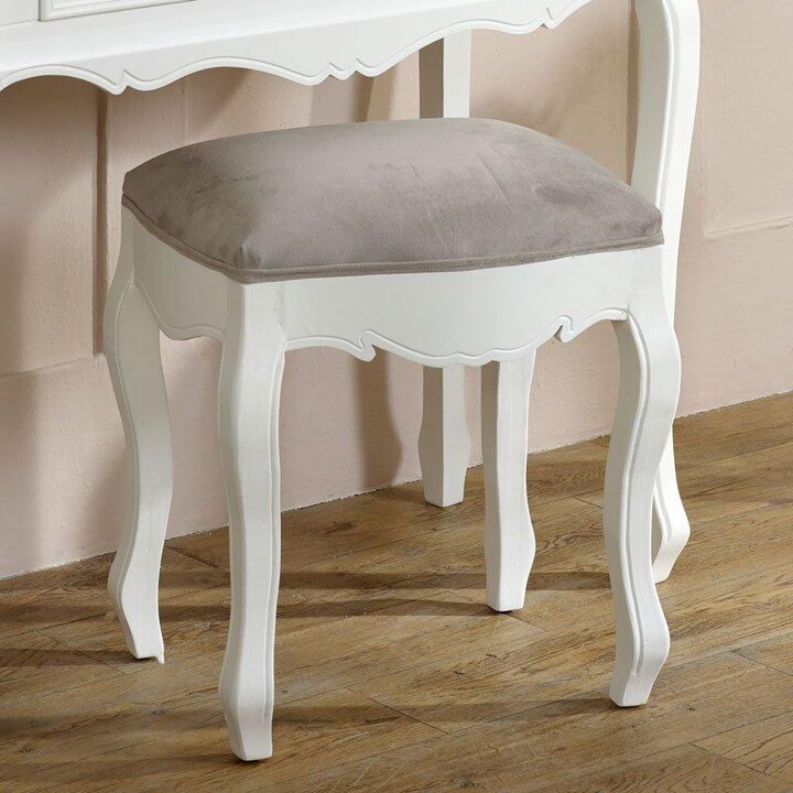 Melody Maison White Dressing Table Stool - Victoria Range - ShopStyle