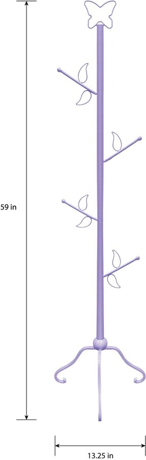 Design Styles DESIGNSTYLES Kids Coat Rack Stand - Free Standing Painted ...