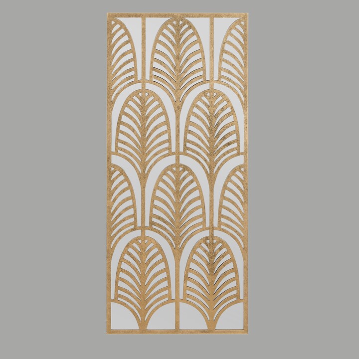 Pacific Lifestyle Rectangular Gold Metal Mirrored Wall Art Gold - ShopStyle