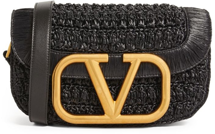 Valentino Garavani Raffia Supervee Cross-Body Bag - ShopStyle