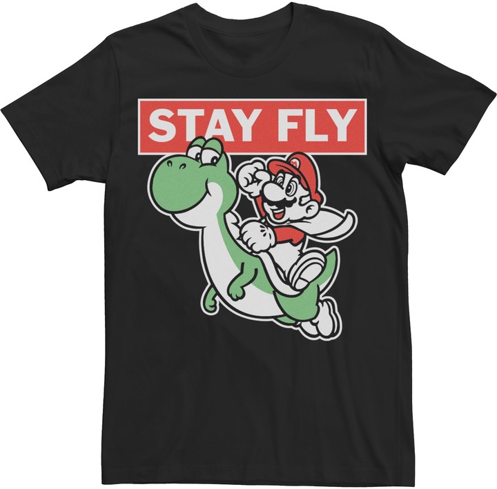 Men's Super Mario Bros Yoshi Stay Fly Tee - ShopStyle Clothes and Shoes