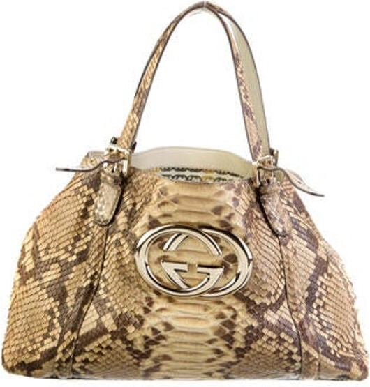 Gucci Python Britt Tote - ShopStyle
