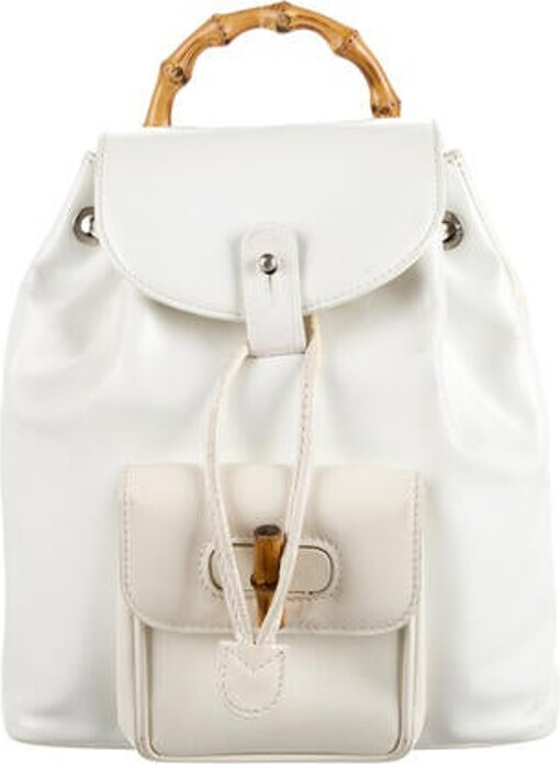 Gucci Vintage Leather Bamboo Backpack - ShopStyle