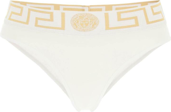 Versace Greca Border Briefs - ShopStyle Panties