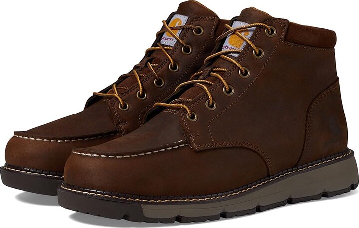 Carhartt Millbrook 5 Moc Soft Toe Wedge Boot Men's Boots Dark Bison Oil ...