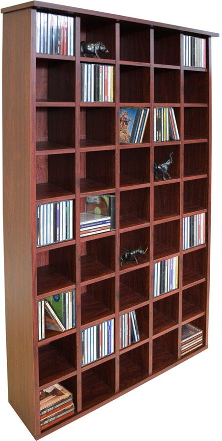 Watsons Pigeon Hole - 585 Cd Media Cubby Storage Shelves - Mahogany ...