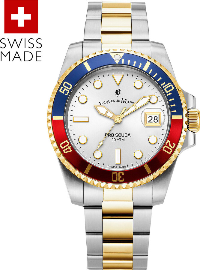 Jacques Du Manoir Inspiration Steel & Gold Plated Watch - ShopStyle