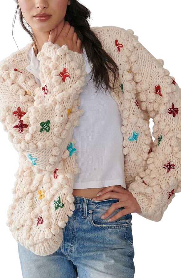 Saachi Aria Multi Ivory Cardigan - ShopStyle