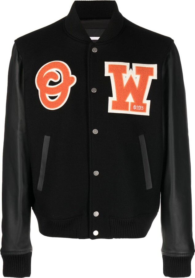 Off-White Patchwork Varsity Jacket - ShopStyle