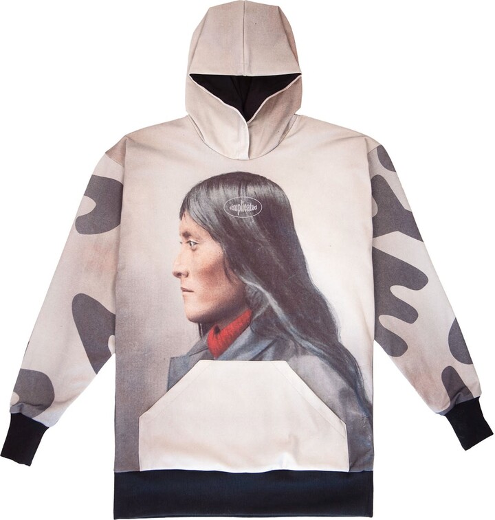 Mysimplicated Full Print Hoodie In Beige With Native American Design ...