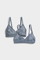 Negative Underwear Silky Non-Wire Bra and Sieve Non-Wire Bra in Slate ...