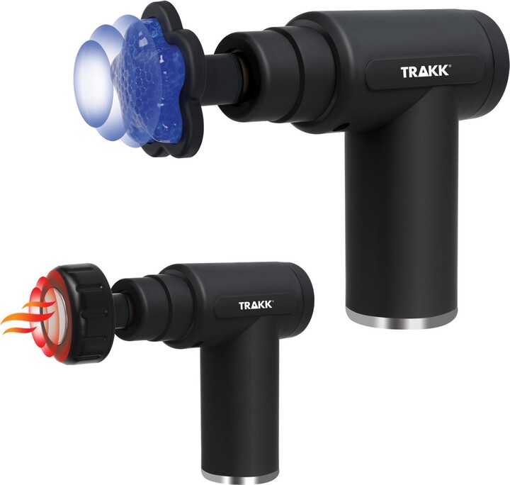Trakk Compact Hot & Cold Massage Gun- Multiple Modes and Speeds-6 Heads ...