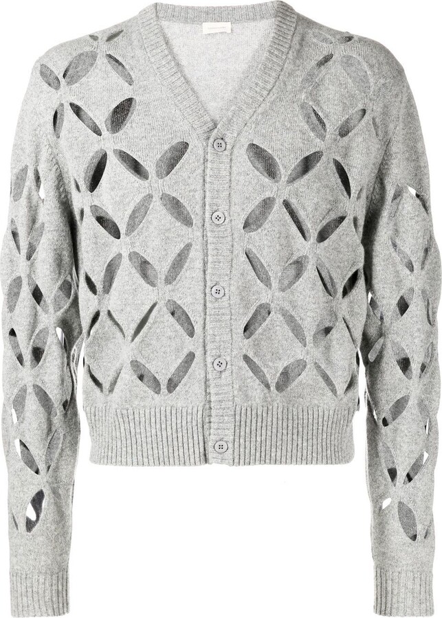 Stefan Cooke Cut-Out Wool Cardigan - ShopStyle