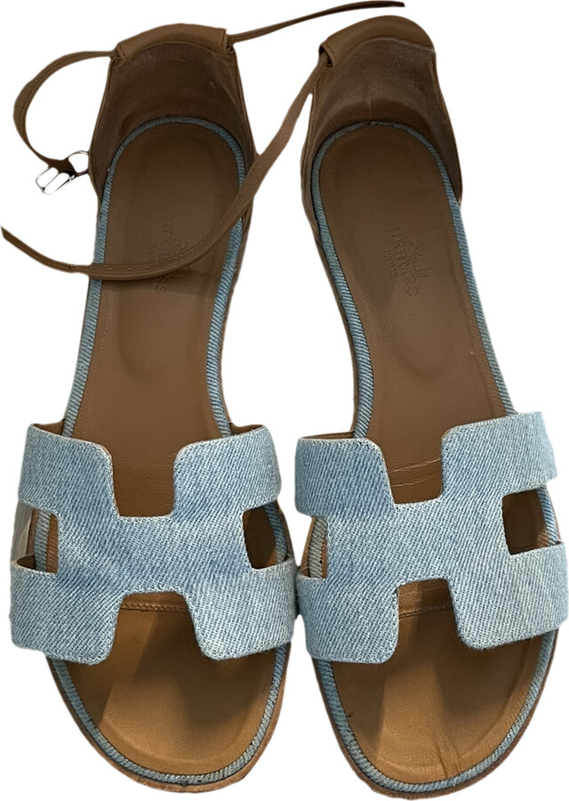 Hermes Santorini cloth sandal - ShopStyle