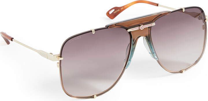 Gucci Embellished Pilot Aviators - ShopStyle Sunglasses