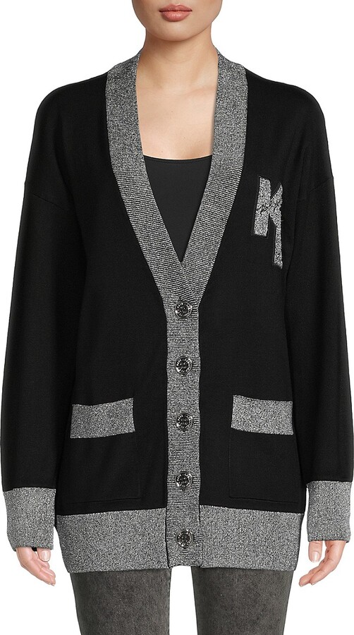 Karl Lagerfeld Paris Collegiate Cardigan - ShopStyle