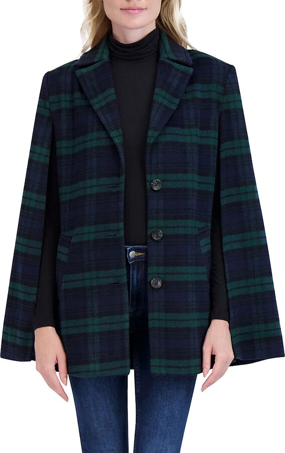 Ookie & Lala Plaid Cape Jacket - ShopStyle