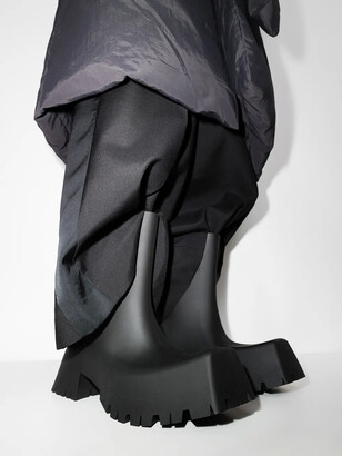 Balenciaga Trooper block-heel rubber boots - ShopStyle