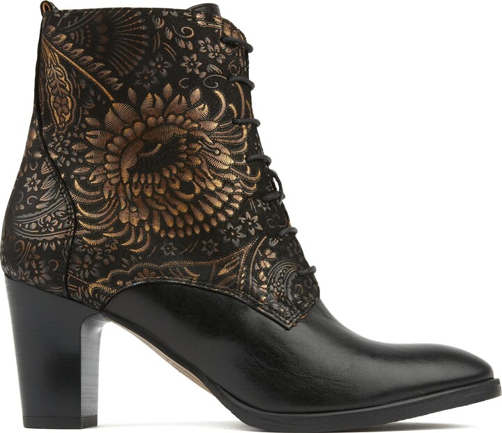 Embassy London Usa Gold / Black Merlin - Black & Gold Feathers - Womens ...