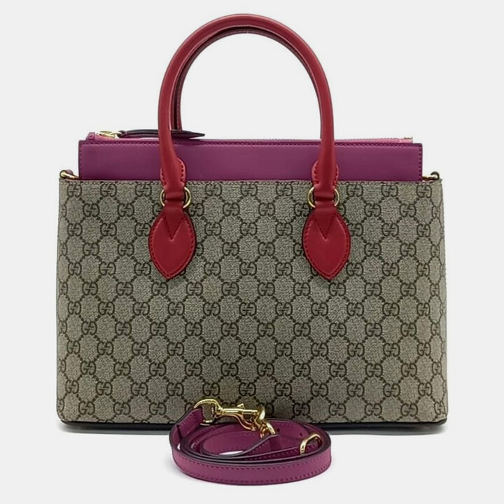 Gucci PVC tote and shoulder bag - ShopStyle