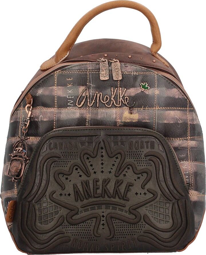 Anekke - Women's Backpack - Medium Size - Zip Closure - 2 Handles and ...