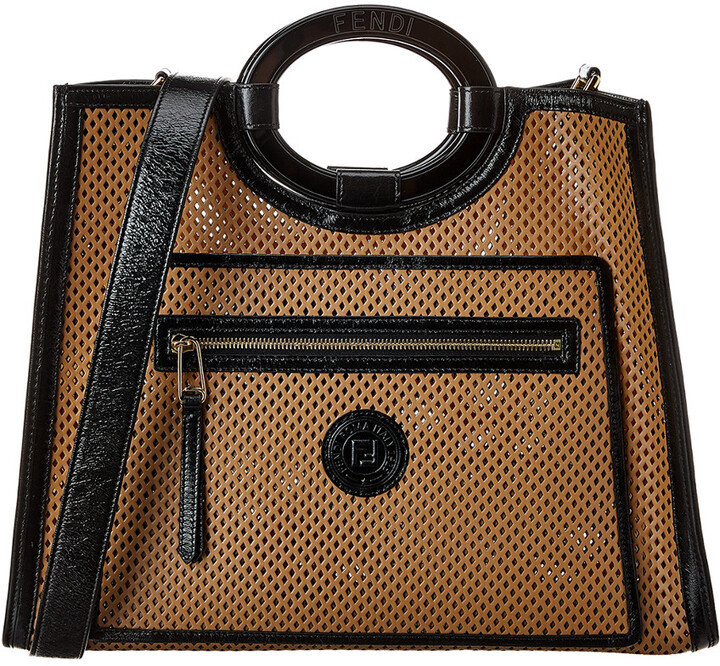 Fendi Runaway Medium Perforated Leather Tote - ShopStyle