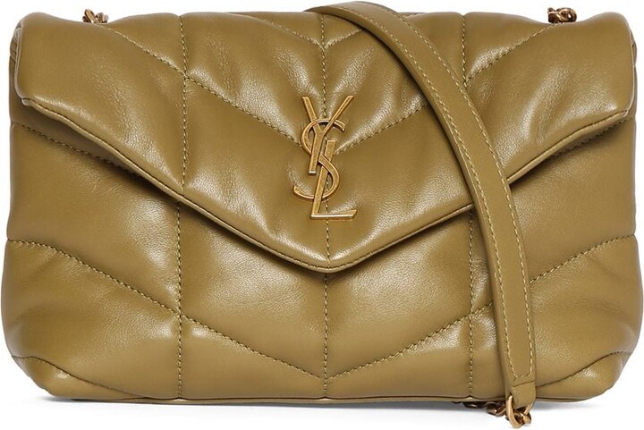 Saint Laurent Mini Puffer leather bag - ShopStyle