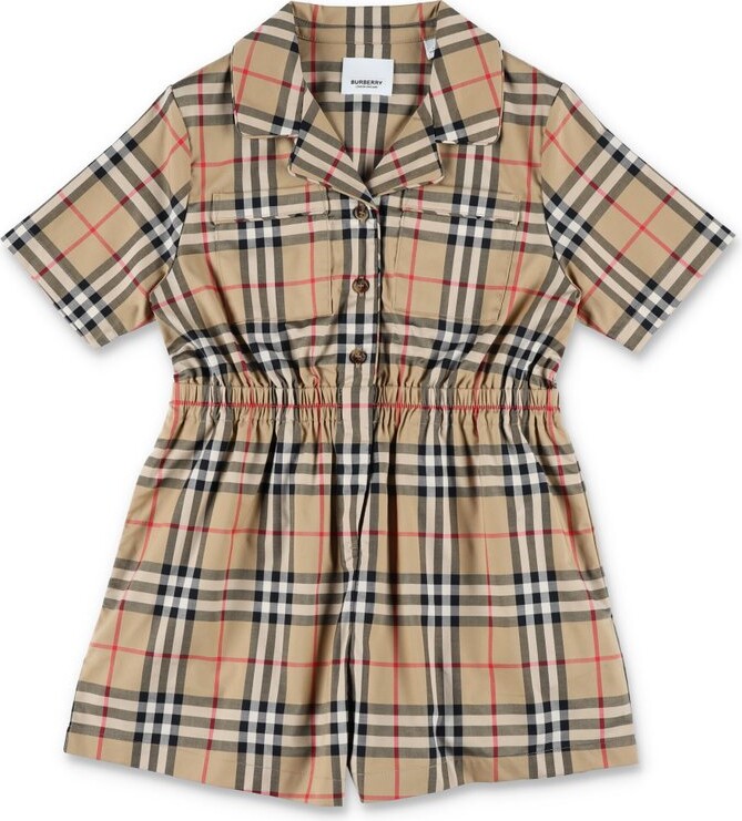 Burberry Children Vintage Check Jumpsuit - ShopStyle Girls' Onesies