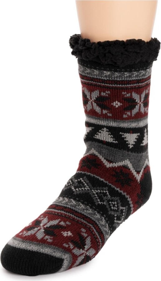 Muk Luks Men's Cabin Socks, Navy Camo - ShopStyle
