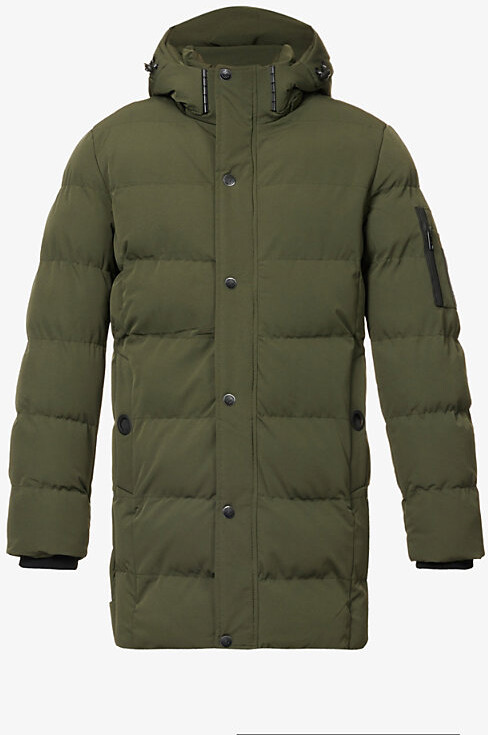 Maurice Benisti Mens Military Detachable Hood Quilted hell Jacket ...