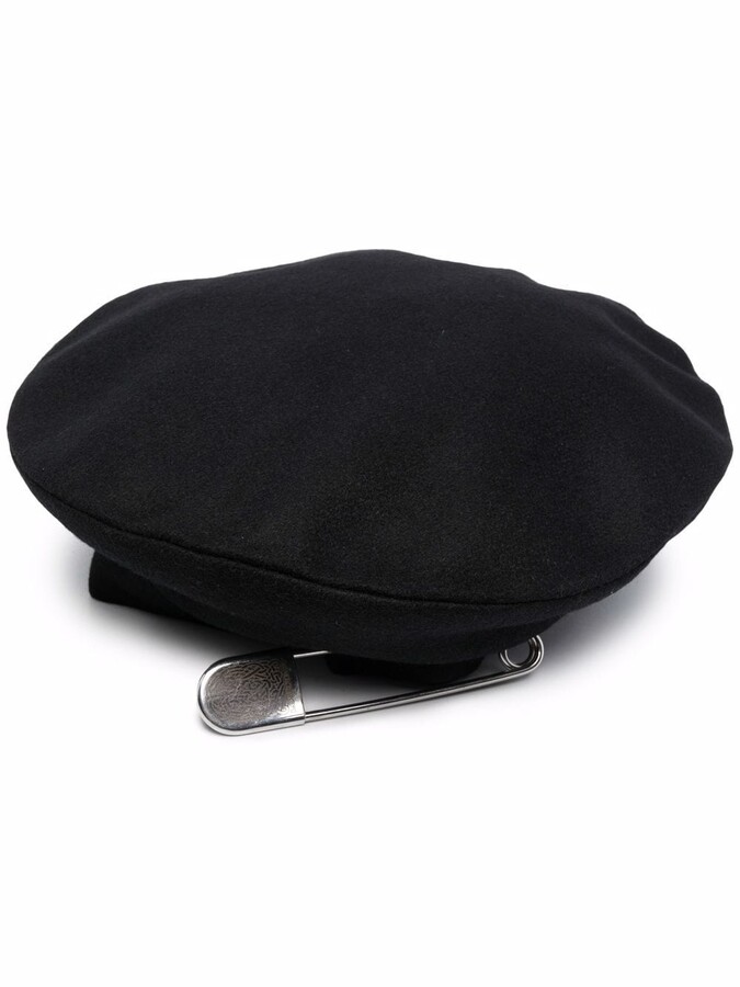 Charles Jeffrey Loverboy Safety Pin-Detail Beret - ShopStyle Hats
