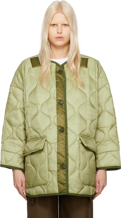 The Frankie Shop Green Teddy Jacket - ShopStyle
