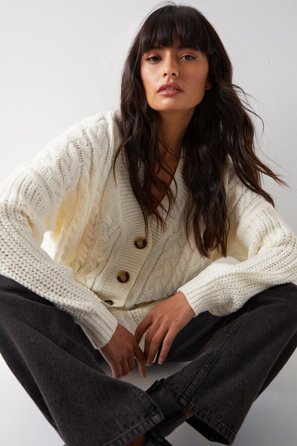 Chunky Button Through Cardigan - ShopStyle