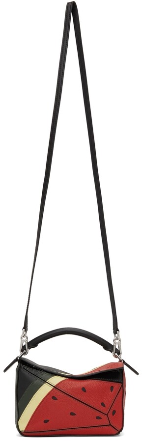 Loewe Red & Green Paula's Ibiza Mini Watermelon Bag - ShopStyle
